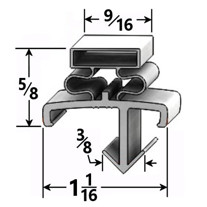 American Panel Welded Gasket (35-3/4" x 76-5/8") - Part #SG-AP-Custom ...