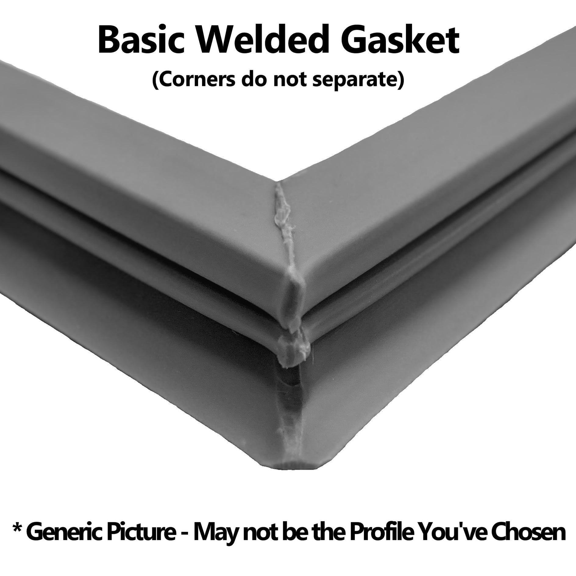 Delfield Welded Gasket (22" x 25") - Part #1701514 - Profile 618 — Snap Gasket