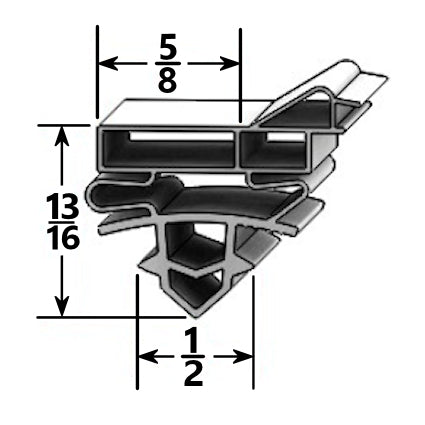 True Welded Gasket (29-5/8" x 67-3/4") - Part #961949 - Profile 720 ...